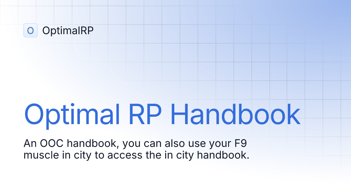 Optimal RP Handbook | OptimalRP